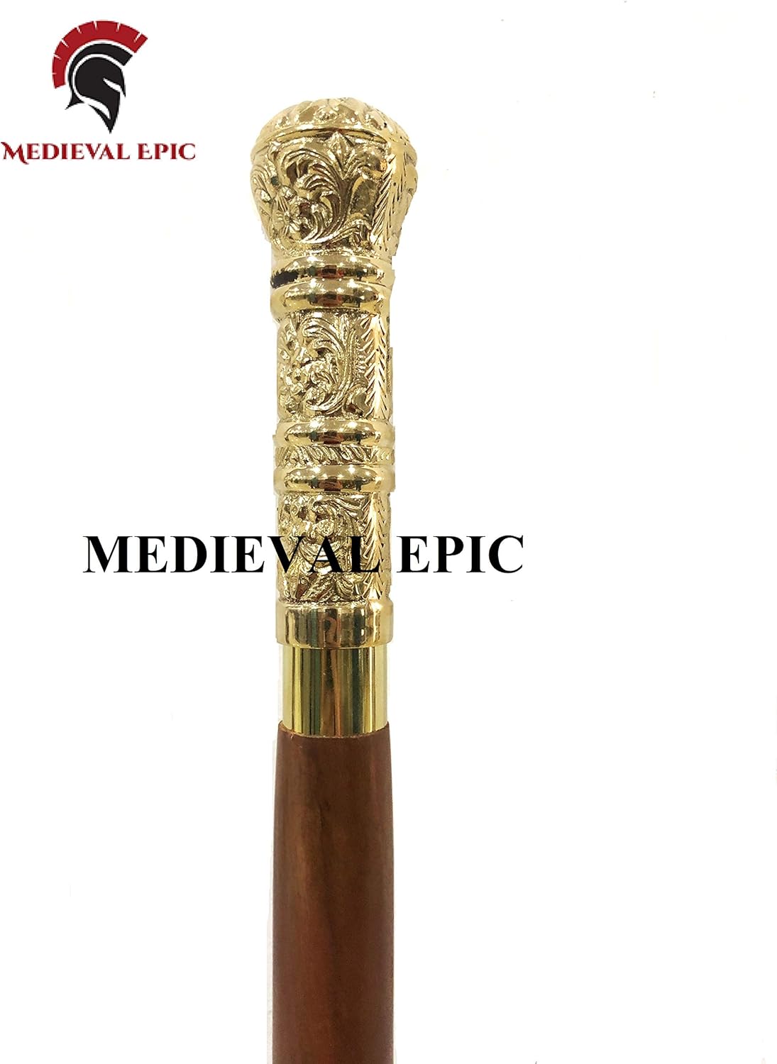 Medieval Epic Brass Walking Stick Maritime Vintage Style Designer ...