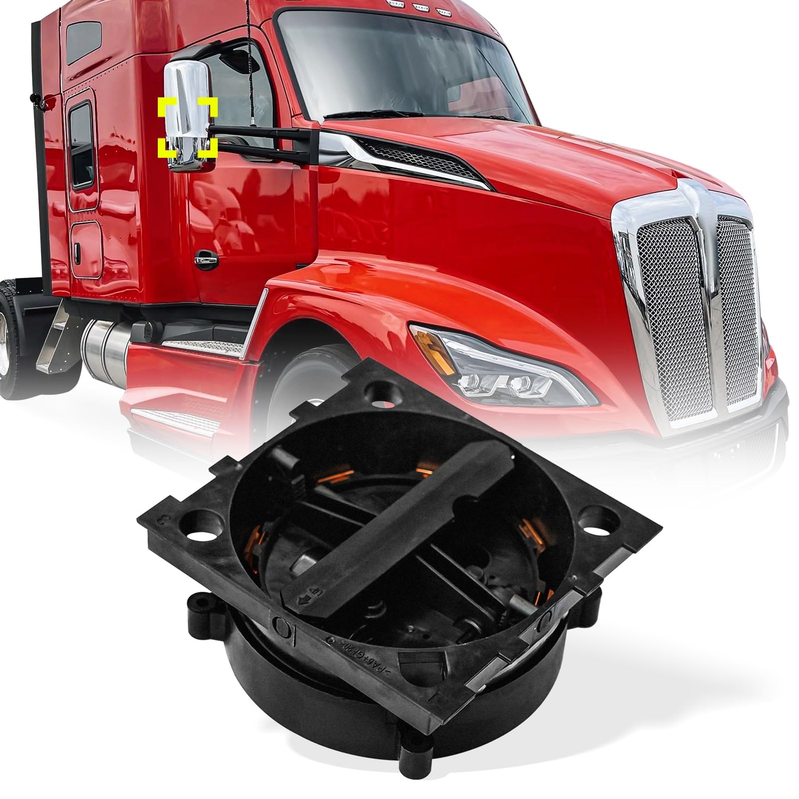 High Soar Door Mirror Motor for Kenworth T680, Peterbilt 579 587 ...