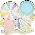 Amazon.com: Creative Converting Pastel Celebrations Party Dinnerware ...