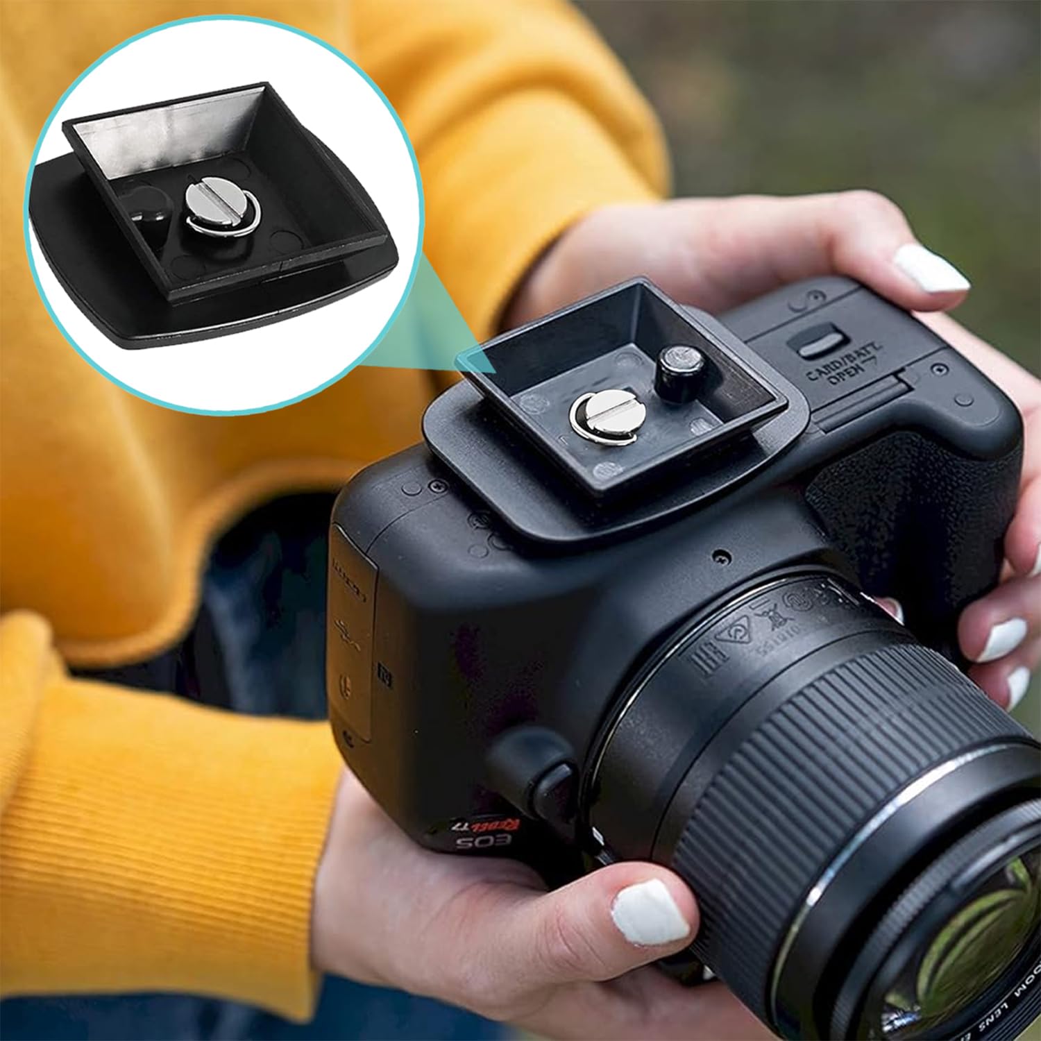 Mua 2-Pack Universal 43x43mm Quick Release Plate Set for Velbon Tripods ...