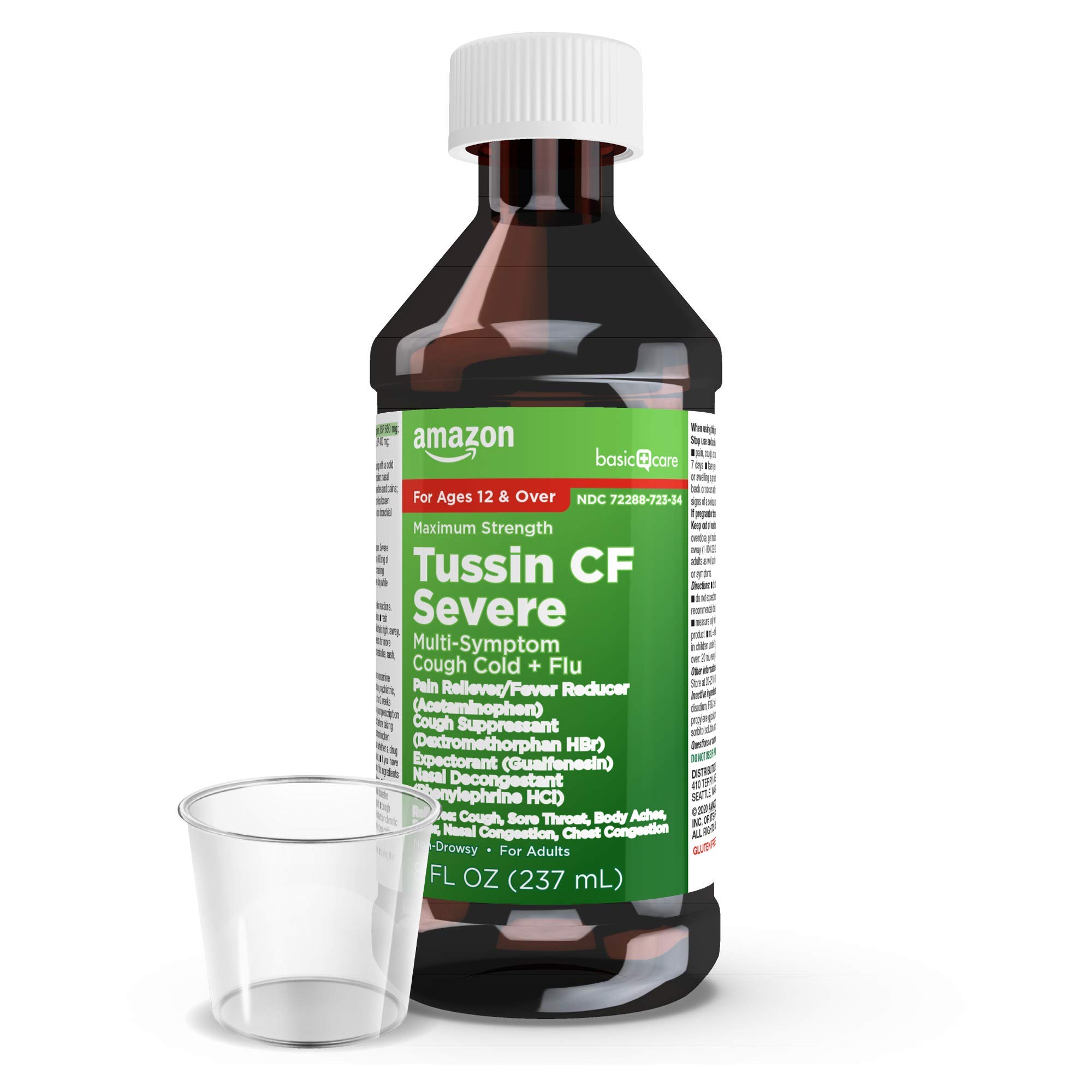 Mua Amazon Basic Care Tussin Severe CF Max Syrup, Multi-Symptom Cough ...