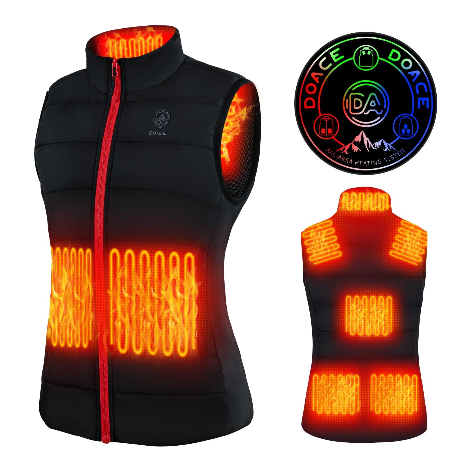 DOACE Heated Vest for Women and Men, Smart Electric Heating Vest ...