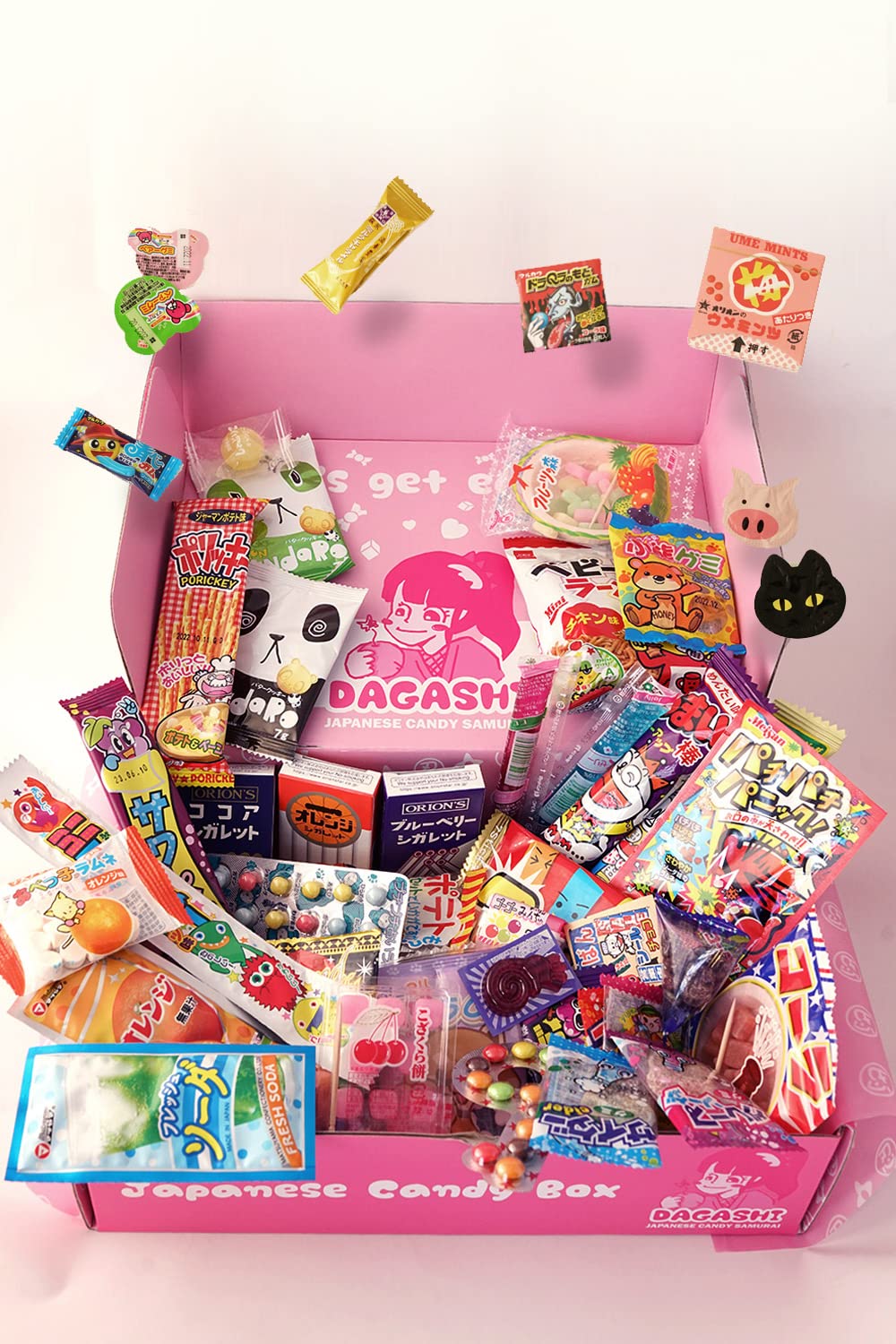Mua Japanese Candy Snack Assortment BOX 55pcs (JAPANESE CANDY SAMURAI ...