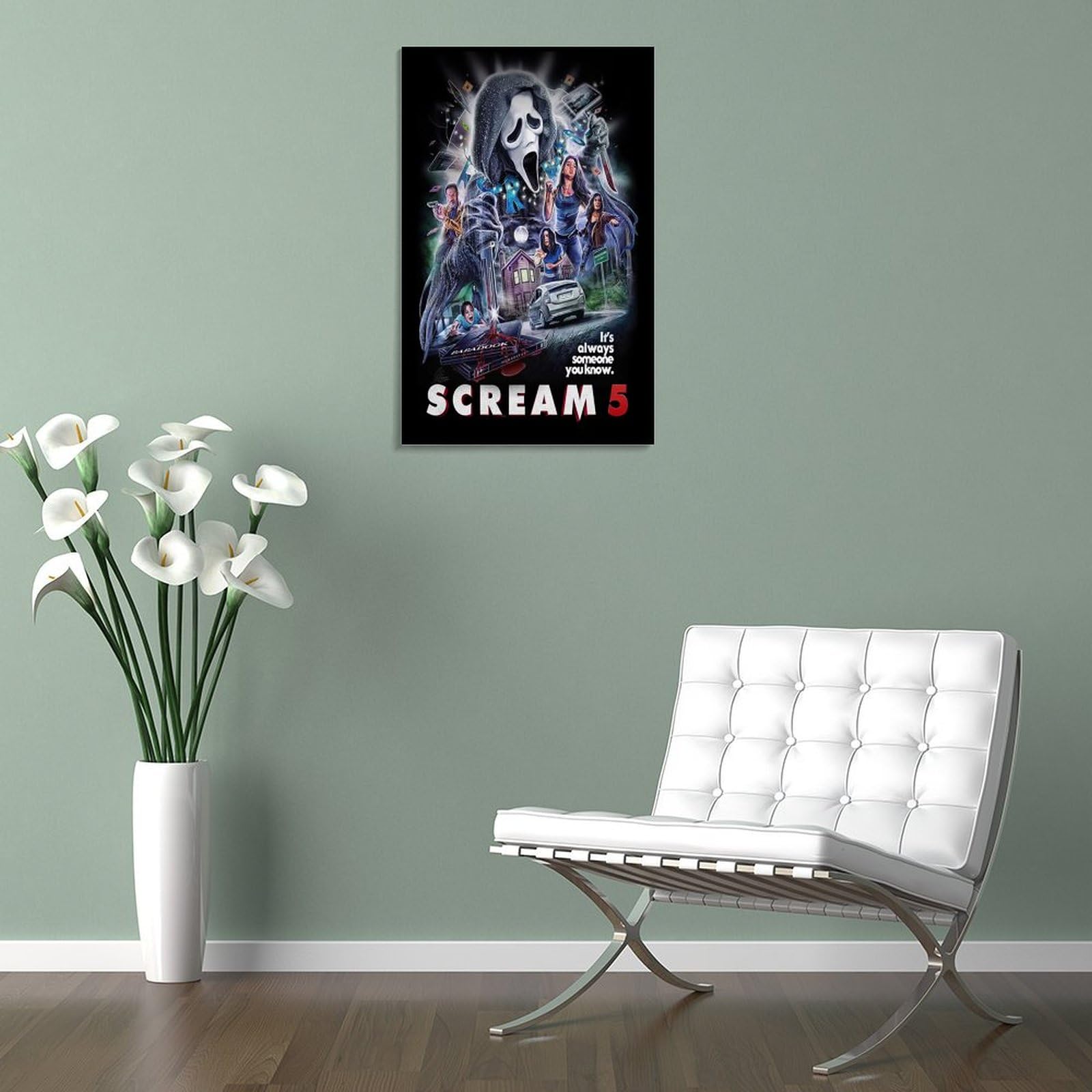 Scream Poster Horror Movie Poster Movie Posters For Wall Decor, Scary ...