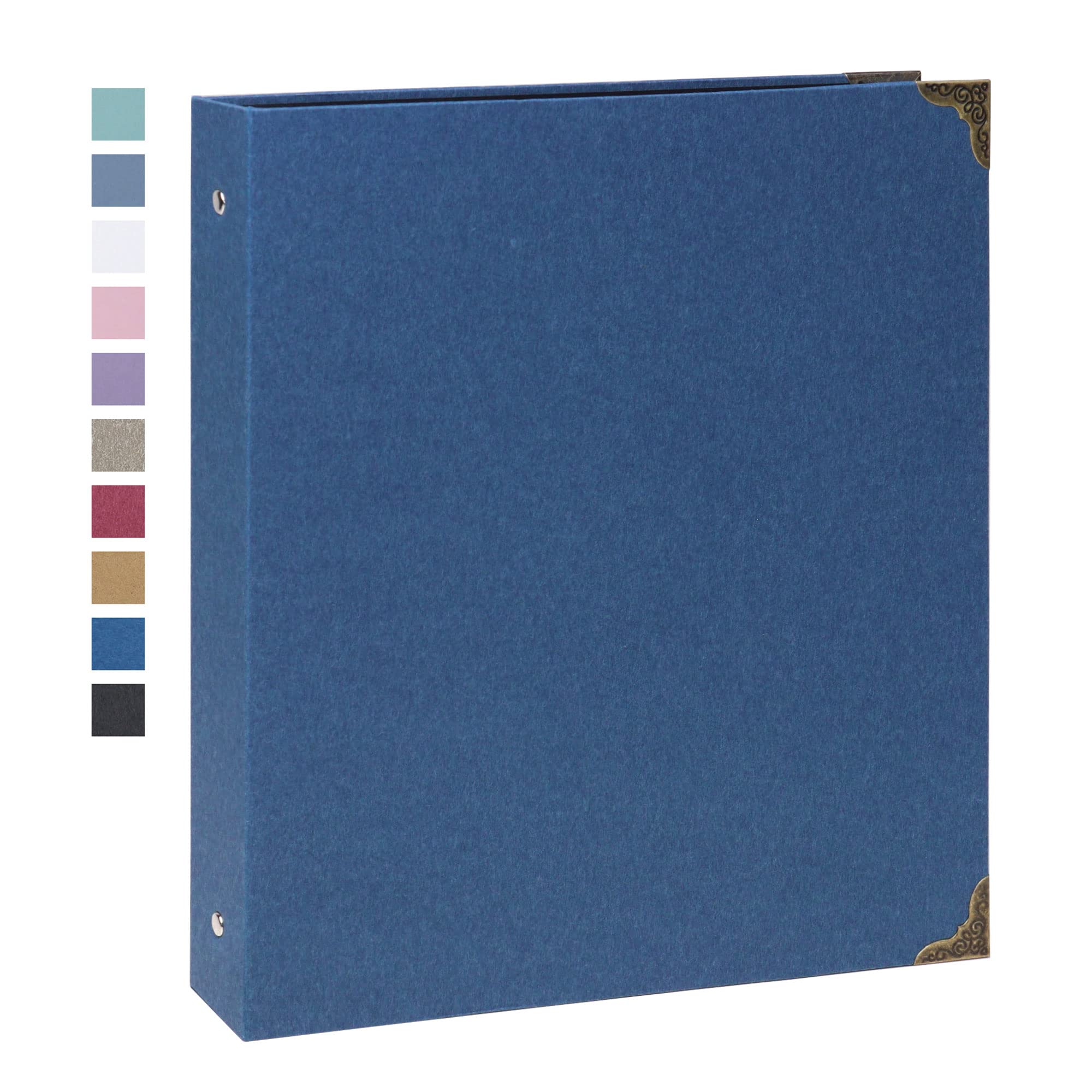 Vienrose 3 Ring Binder 1 inch Round Rings Durable Binder with Cardboard ...