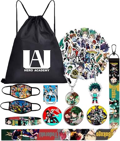 My Hero Academia Bag Gift Set-Including Drawstring Bag Backpack ...