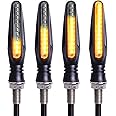 Amazon.com: Kinstecks 4PCS Motorcycle Indicators Flowing Turn Signal Lights Motorbike Turning ...