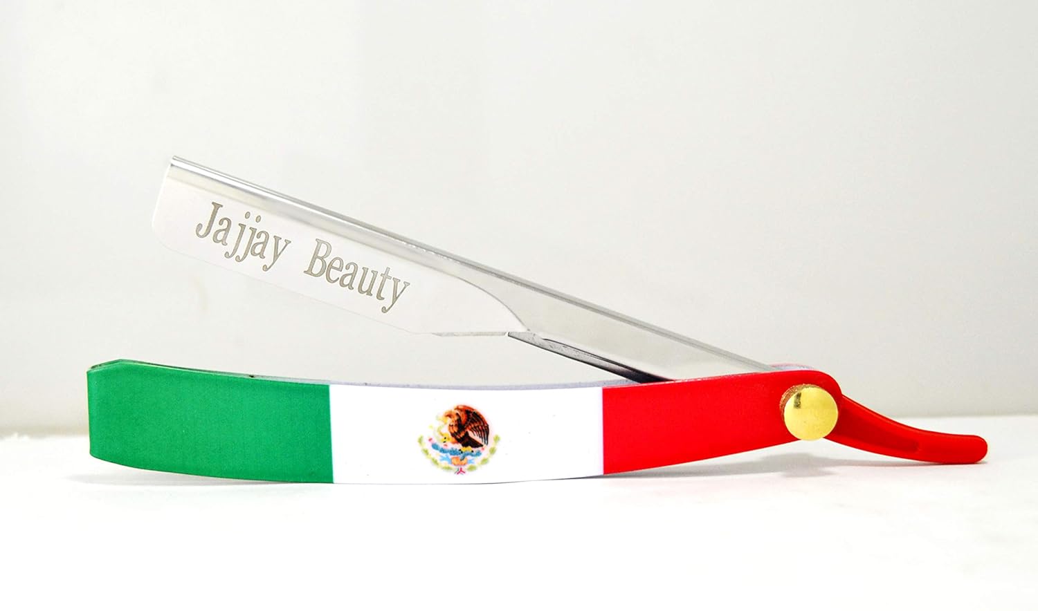 Amazon.com: Mexican Flag Straight Edge Barber Razor Folding Shaving ...