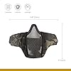 OneTigris 6" Foldable Half Face Mesh Mask Military Style Comfortable ...