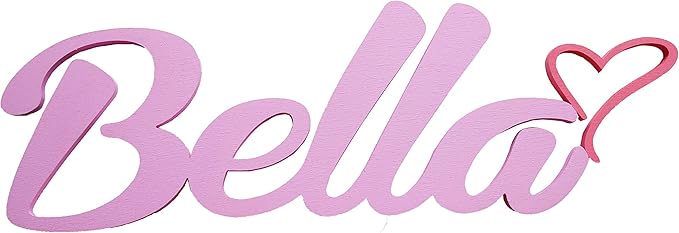 Girl or Boy Name Door Plaques with a Heart , Bella, Personalised Door ...