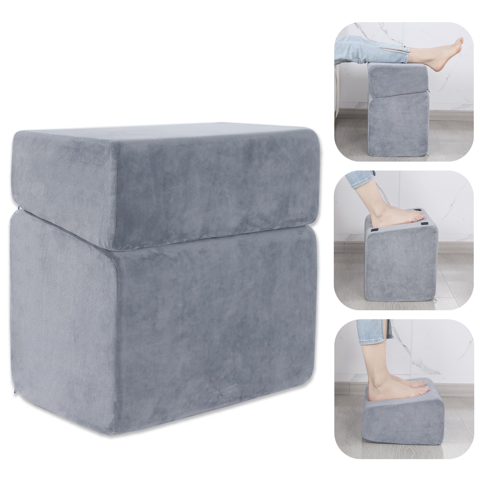 ROYALAY Adjustabl Foot Rest Under Desk for Office, High-Density Foam ...