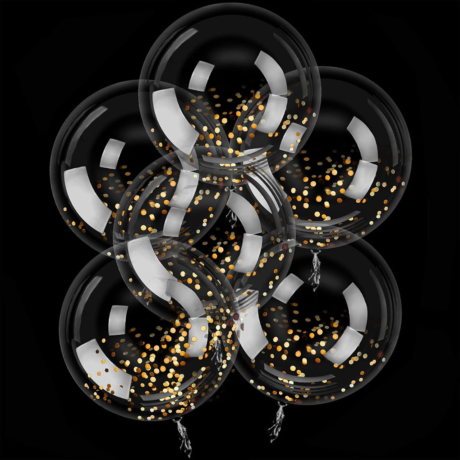 24 Pieces Jumbo Bobo Balloons 24-Inch Clear Round Balloons Reusable ...