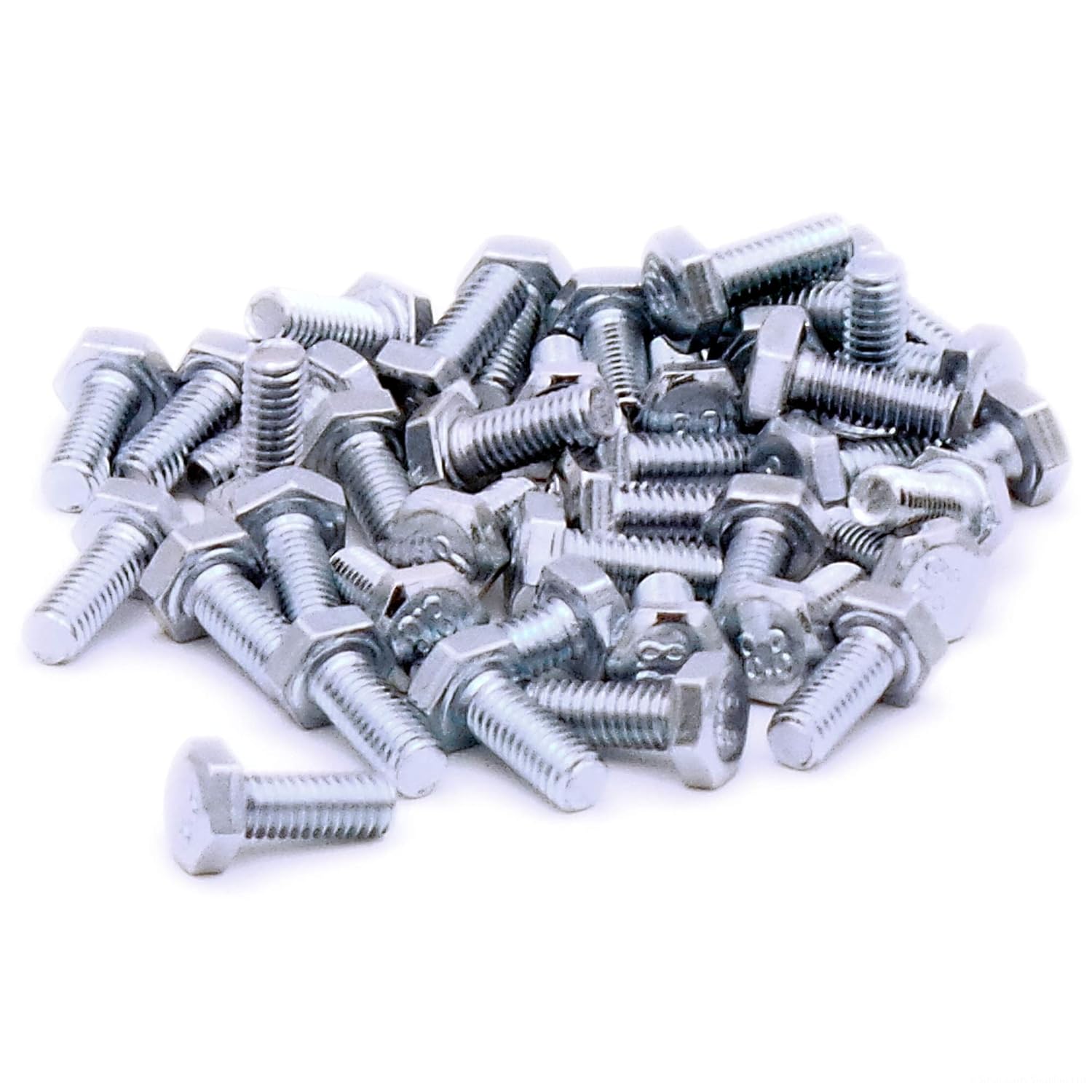 M4 (4mm x 10mm) Hex Bolt (Fully Threaded Setscrew) - Steel (Pack of 40 ...