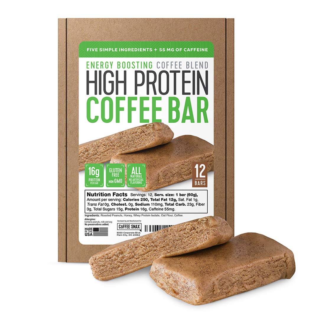 Barra de proteína de café energético, hecha con cinco ingredientes ...