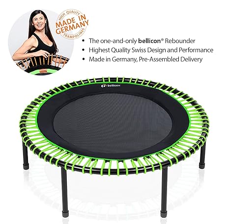 bellicon Classic Rebounder, Folding Legs, Comfort Mat, Green, ø 112 cm ...