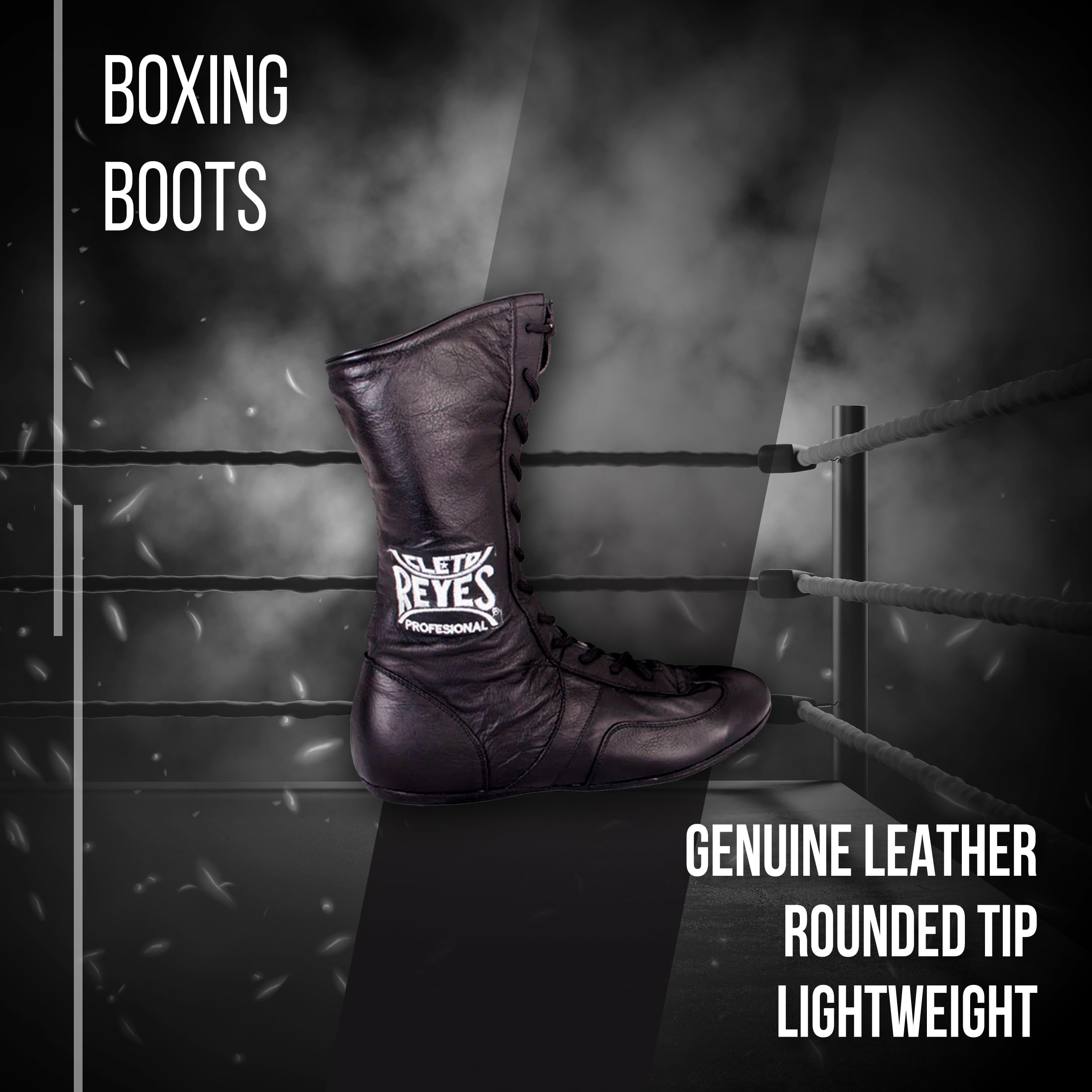 Mua CLETO REYES High Top Lace Up Leather Boxing Boots with Side Zipper ...