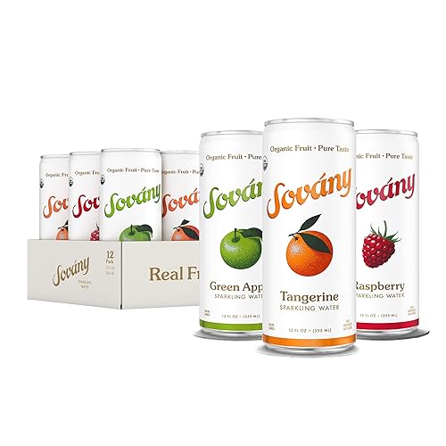 Sovány Flavored Sparkling Water, Variety Pack, Seltzer Water Drinks, USDA Organic, Made With ...