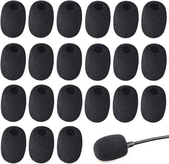 Anyasen Mousse Micro Casque 30 pièces Bonnettes Mousses de Micro ...