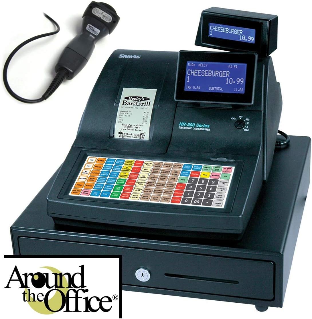 SAM4s ER-945 POS Retail CASH REGISTER Raised Keyboard Dual Printer NEW ...