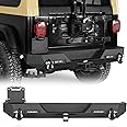 Amazon.com: Hooke Road 87-95 YJ Rear Bumper for Jeep Wrangler YJ 1987 ...