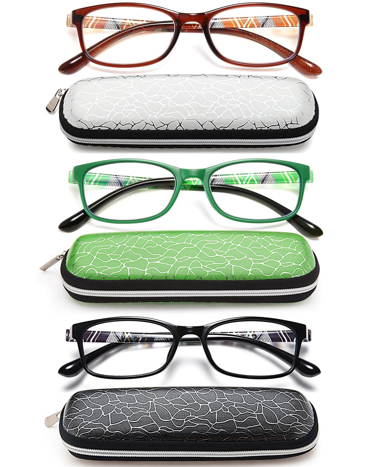 EYEURL Blue Light Blocking Readers for Women - 3 Pair Ladies Computer ...