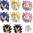 Amazon.com: Unique Sonic the Hedgehog Party Masks 16 Assorted Paper ...