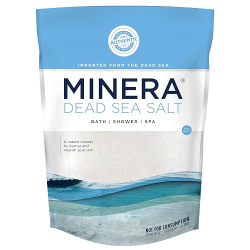 Minera Fine Grain Dead Sea Salt for Bath & Foot Soaks – 5 lbs, Fast ...