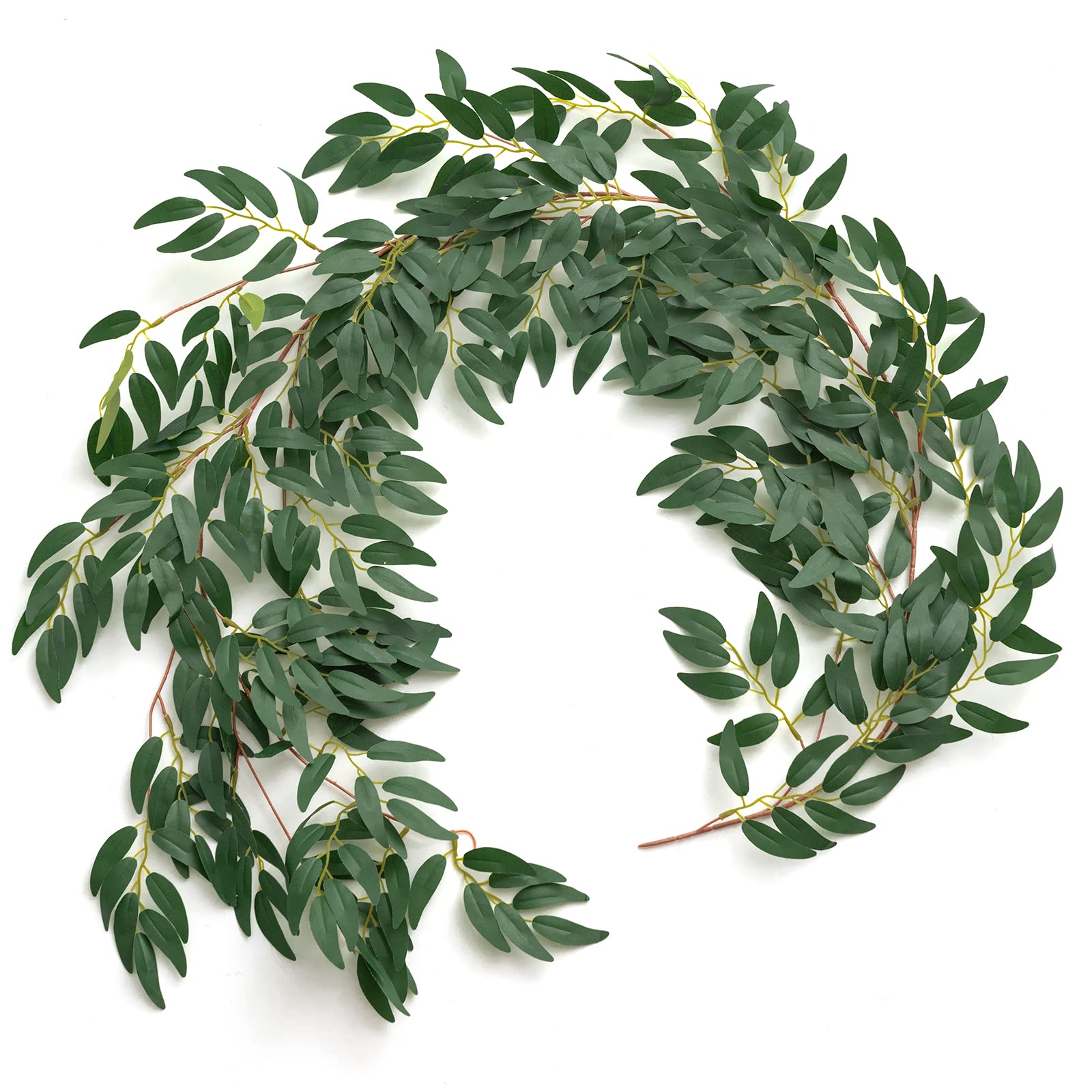 Ling's Moment Italian Ruscus Greenery, 5.9ft Artificial Silk Real Touch ...