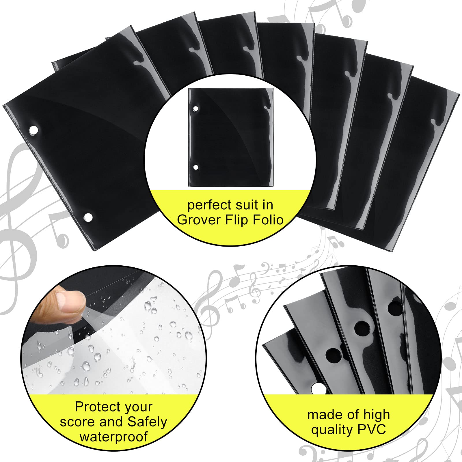 Mua Outus 12 Pieces Flip Folder Pages Music Folder Marching Band 7.5 x ...