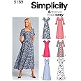 Amazon.com: Simplicity Sewing Pattern 5189 Misses Dresses, KK (8-10-12 ...