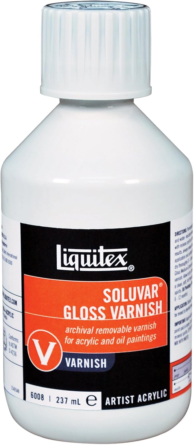 Amazon.com: Liquitex Professional Soluvar Gloss Varnish, 8-oz