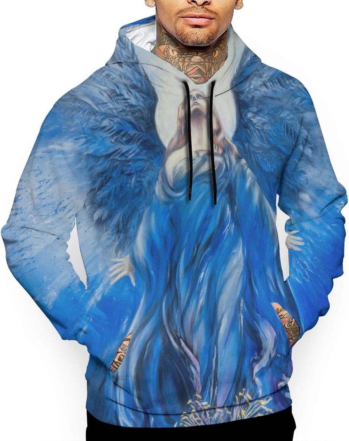 Majestic Blue Angel - Sudadera con capucha para hombre: Amazon.es: Ropa ...