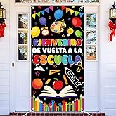 Amazon.com: Back to School Decorations Door Cover, 6x2.9 Ft Welcome ...