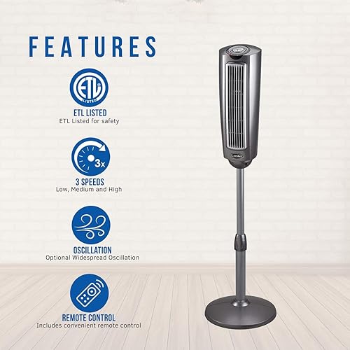 Lasko Products 2511 36 In Tower Fan With Remote Control Lasko Tower