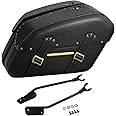 Amazon.com: TCMT Microfiber Leather Detachable Saddlebags Fit For ...
