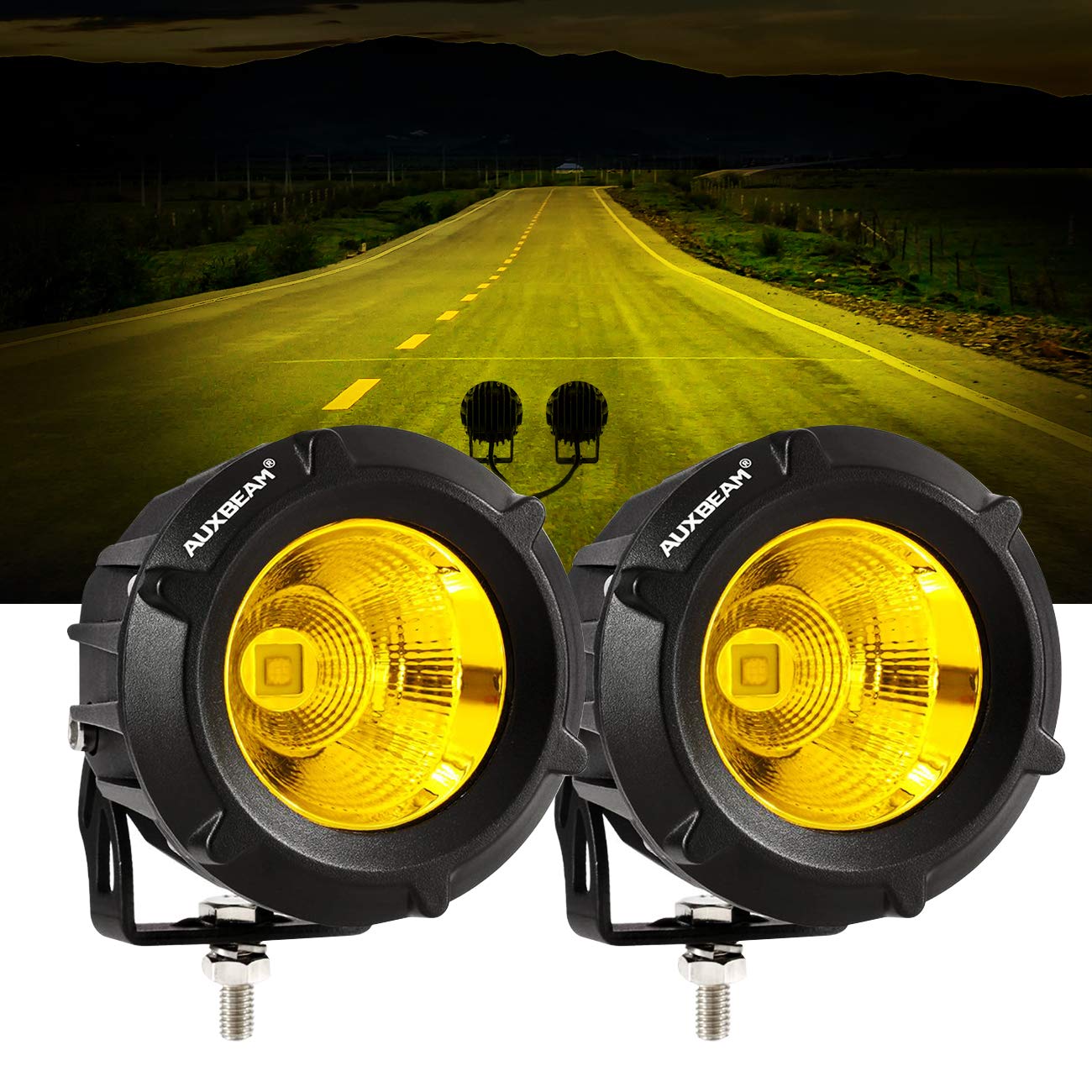 Buy Auxbeam 4 Inch Led Pods Round Spot Lights With 5050 Led Chips Combo