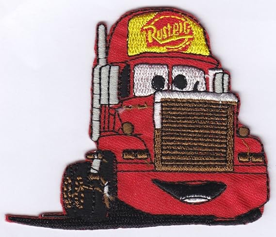 Cars Mack Big Rig Rust-eze Iron on Sew on Embroidered Badge Applique ...