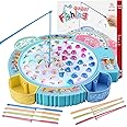 Amazon.com: Pakoo Light Up Fishing Game Toys, Rotating Board Game with ...