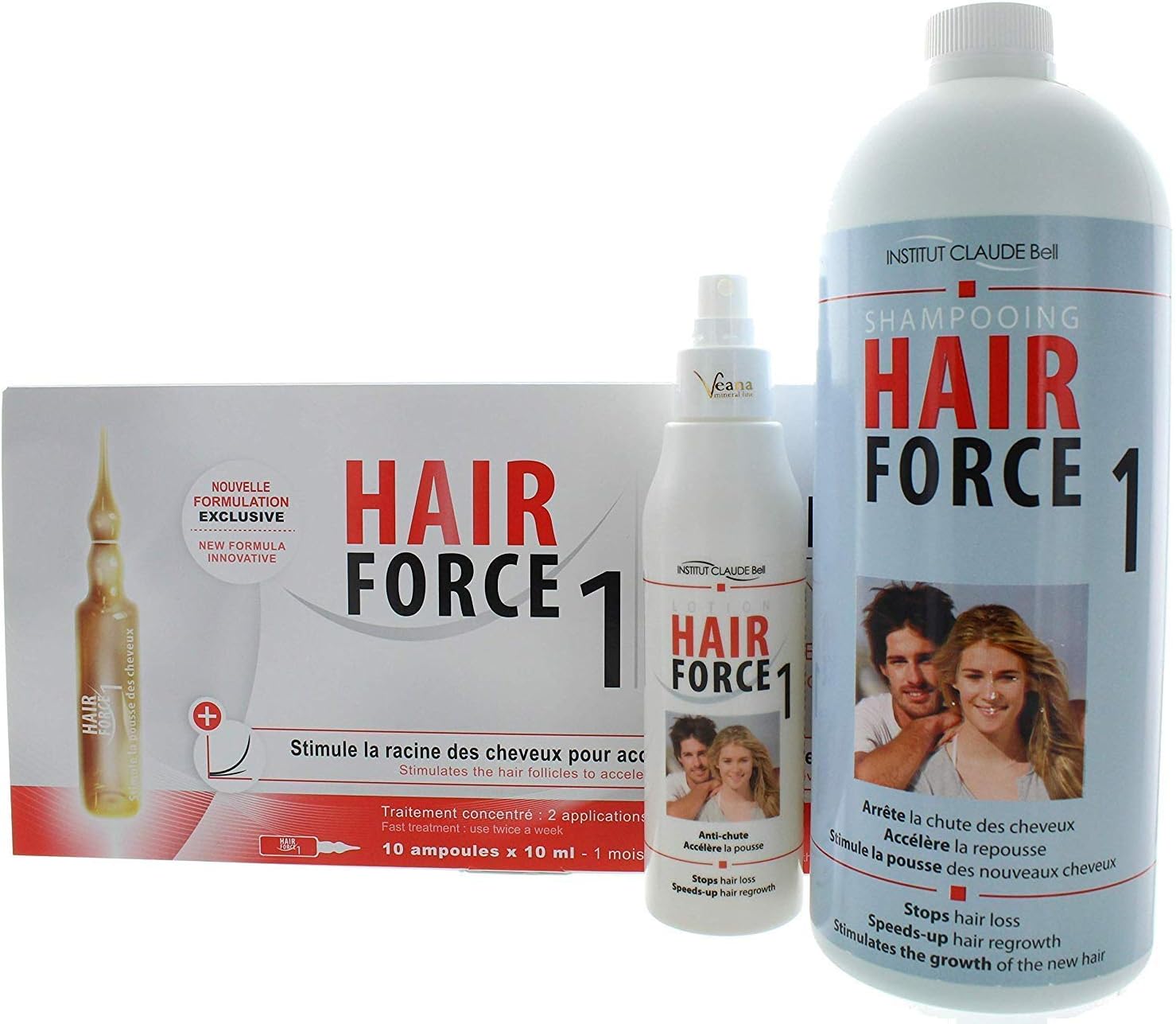 Hair Force One – Ampoules+Shampoo+Lotion Professional – BigaMart