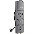 Belkin Power Strip Surge Protector with 12 AC Multiple Outlets, 10 ft ...