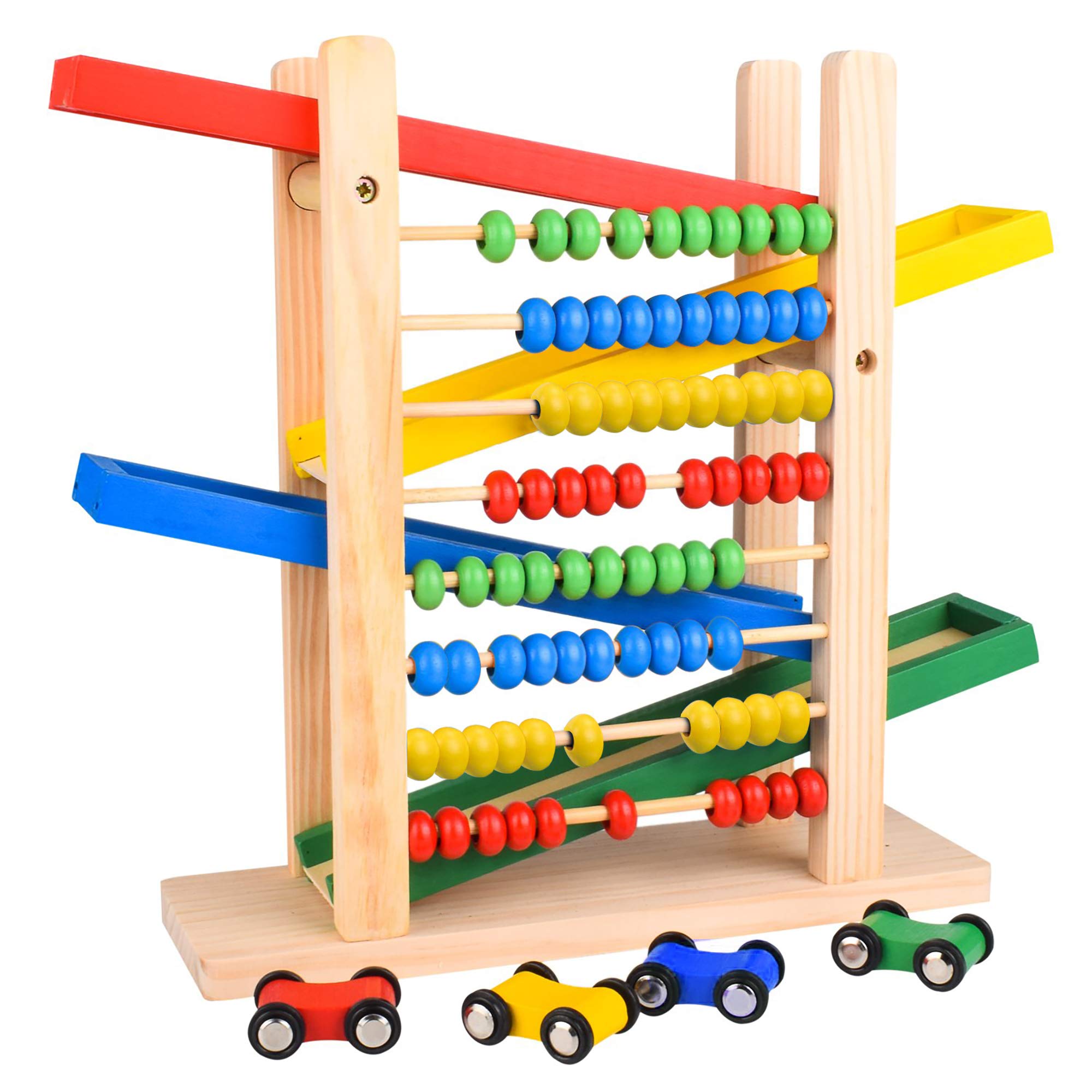 Buy Montessori Toys Car Track For Toddlers 3 5 With 4 Cars And Abacus buy-montessori-toys-car-track-for-toddlers-3-5-with-4-cars-and-abacus