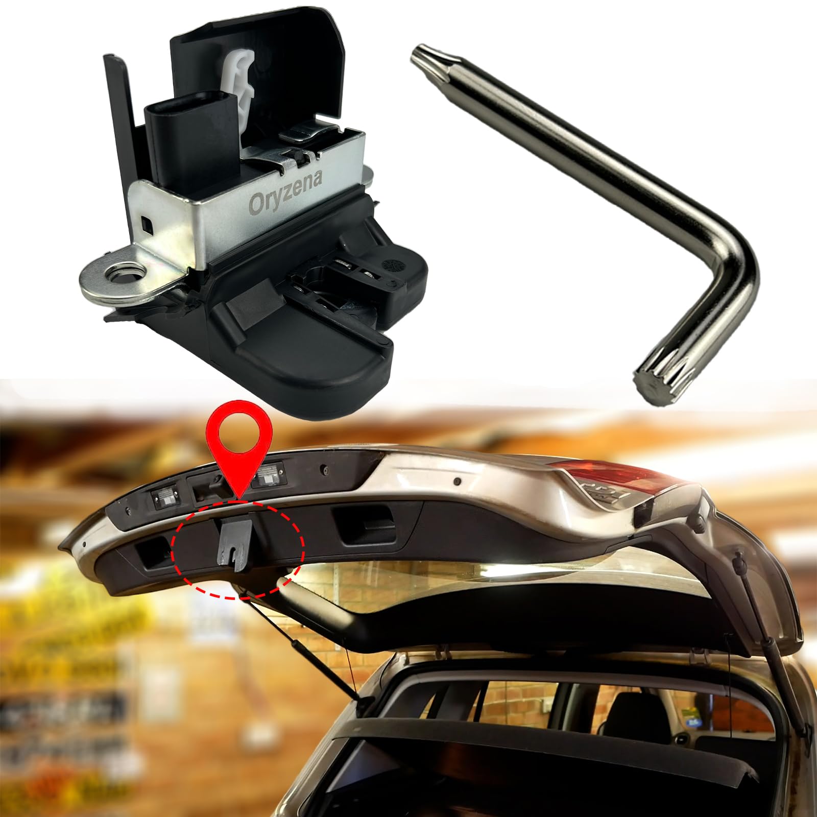 Oryzena Trunk Latch Actuator Compatible with Volkswagen Tiguan 2009 ...