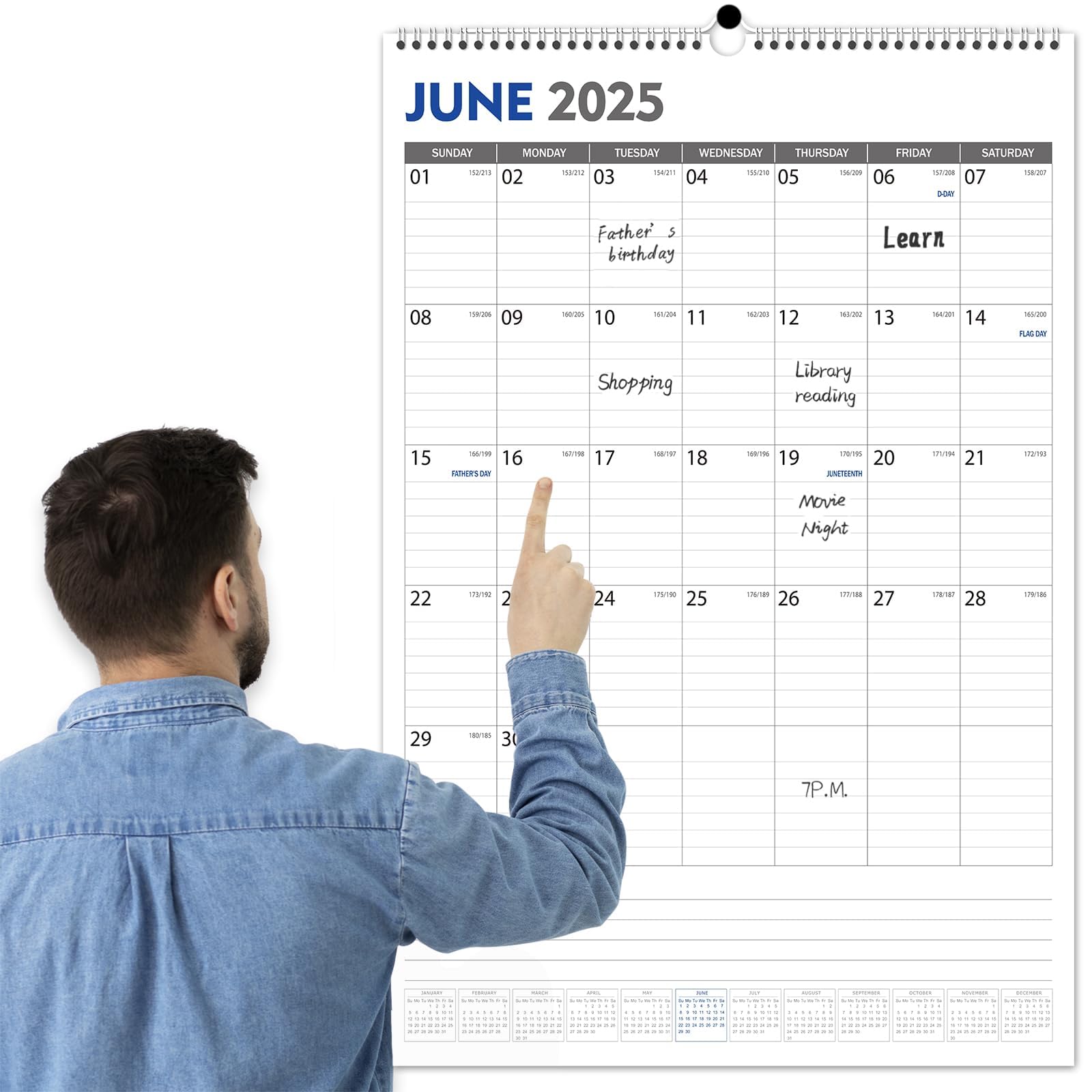 GuassLee Extra Large Wall Calendar 2025-26, 20"x 30" Gaint Vertical ...