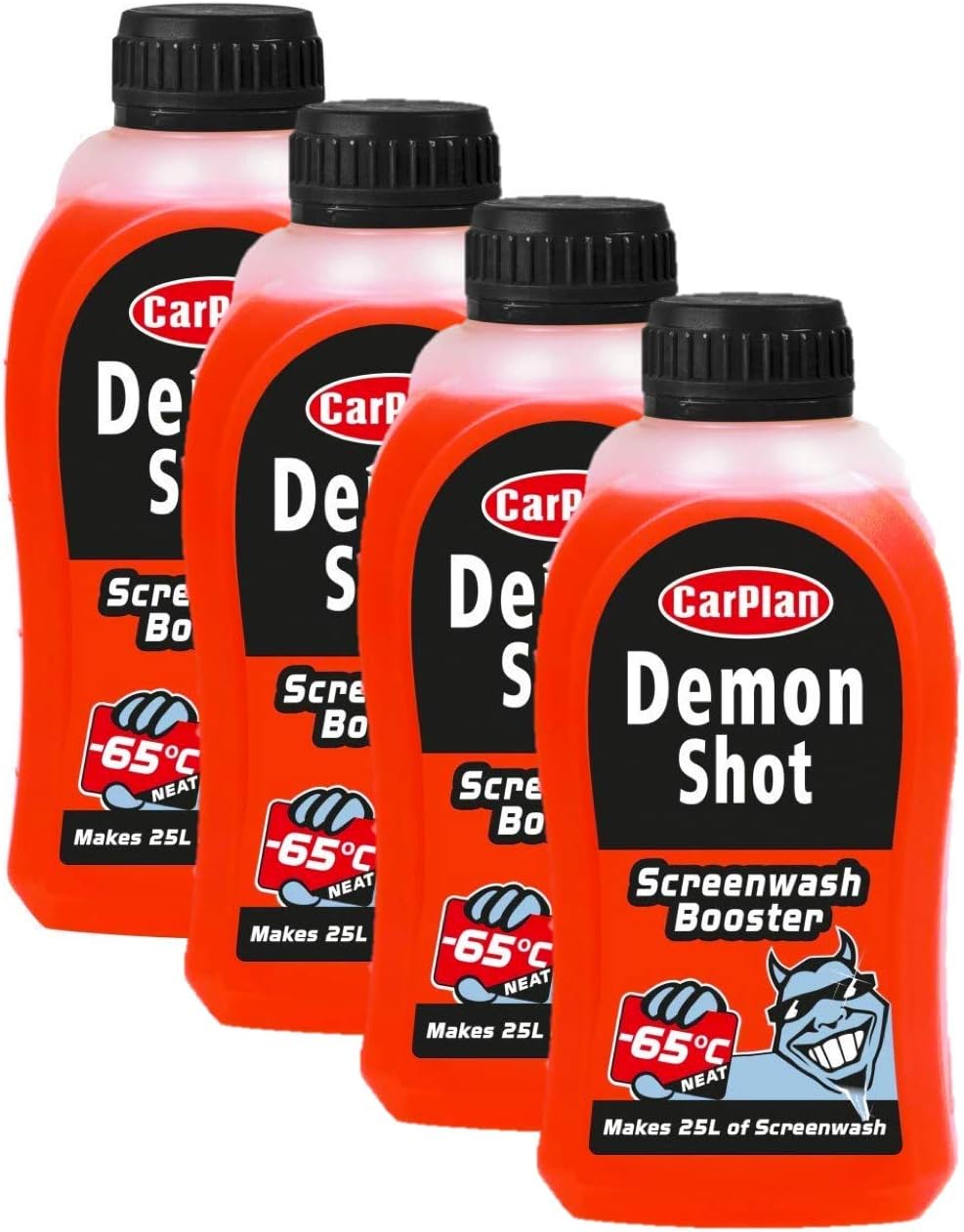 CarPlan Screen Wash Demon Shot 500ml "Makes up to 25 litres!" X 4 ...