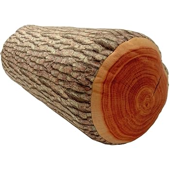 Amazon.com: Log-shaped Head Rest Pillow Decorative Wood Columns Novelty ...