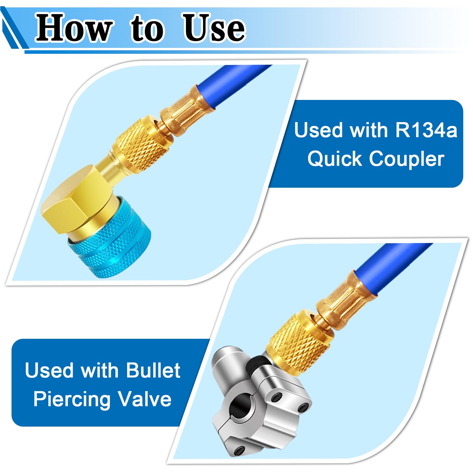 Refrigerator Freon Recharge Kit, R134a Refrigerant Recharge Kit, A/C ...