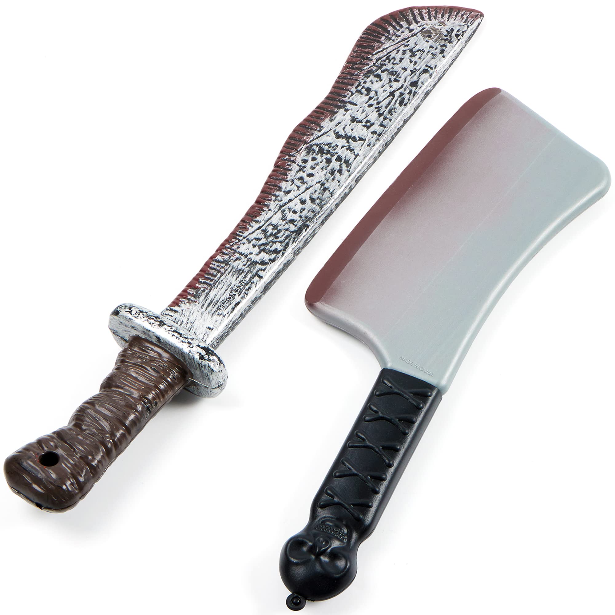 Spooktacular Creations 2 Pcs Machete Costume Props, Plastic Machete and ...