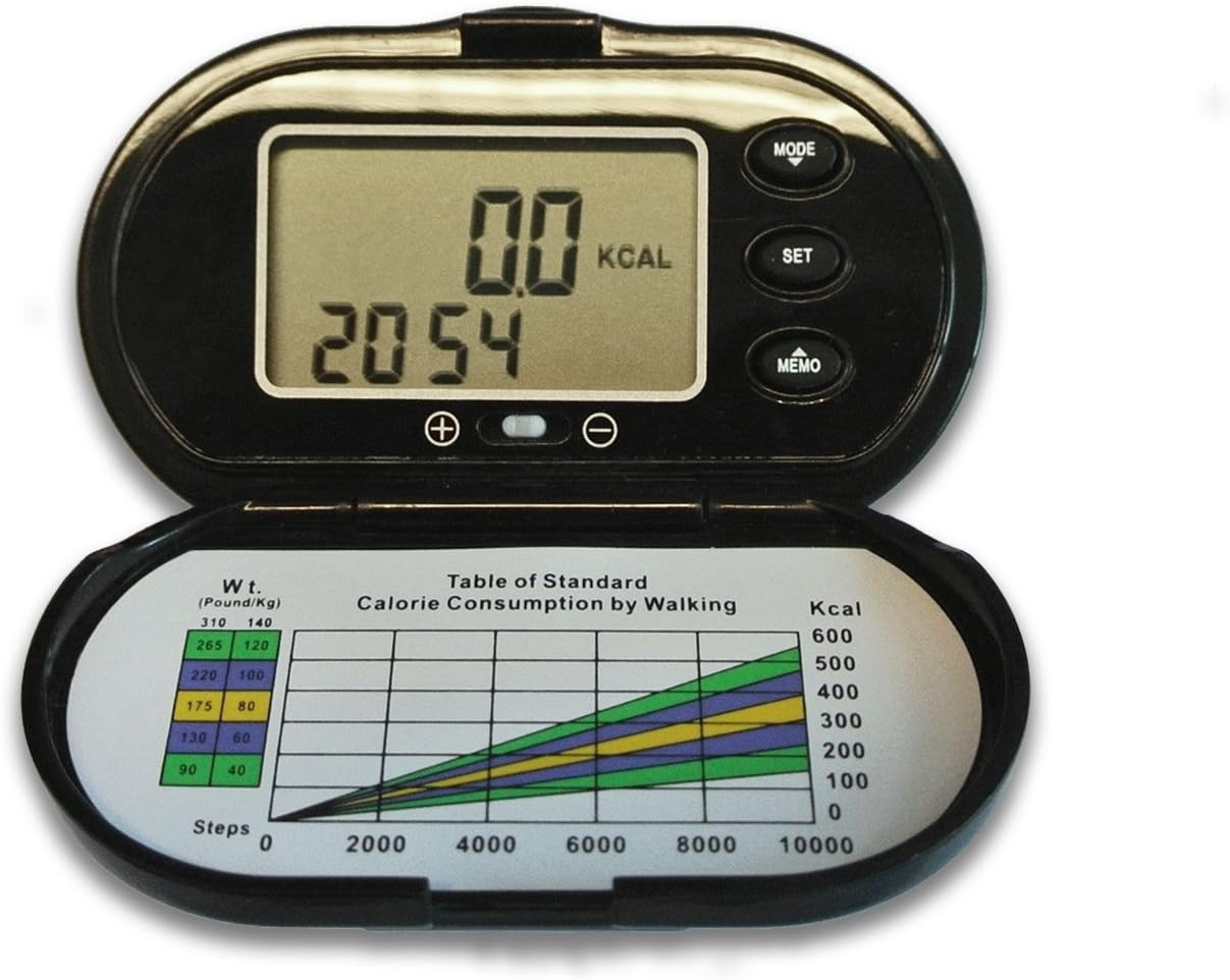 PODOMETRE COMPTEUR DE CALORIES LECTURE DOUBLE SENS: Amazon.co.uk ...