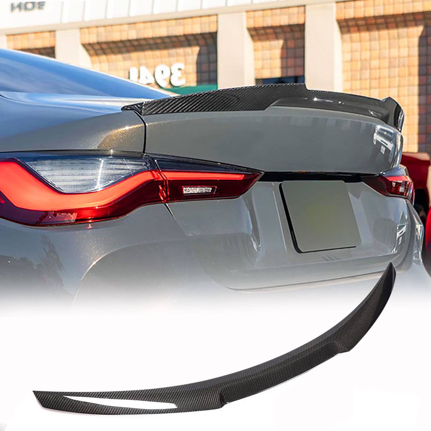 MCARCAR KIT Carbon Fiber Trunk Spoiler for BMW New 4 Series G22 2-Door ...