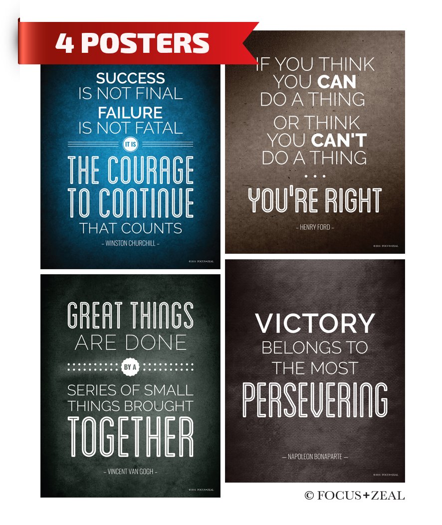 Amazon.com : The World Mini Collection Wall Card Prints, Inspirational ...